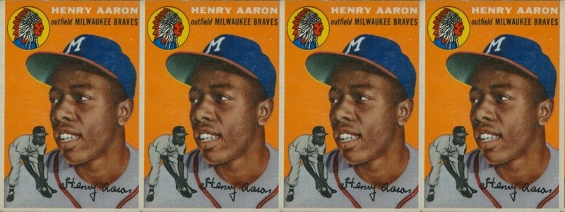 Hank Aaron Rookie Cards - 1954 Topps Hank Aaron